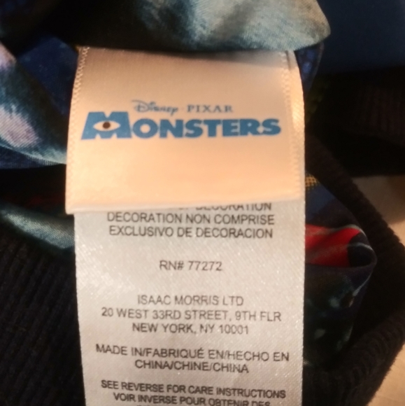 Disney | Jackets & Coats | Disney Monsters Inc Reversable Zip Up Jacket ...